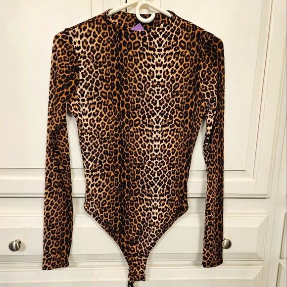 FYEO | Tops | Body Suit Leopard Print | Poshmark